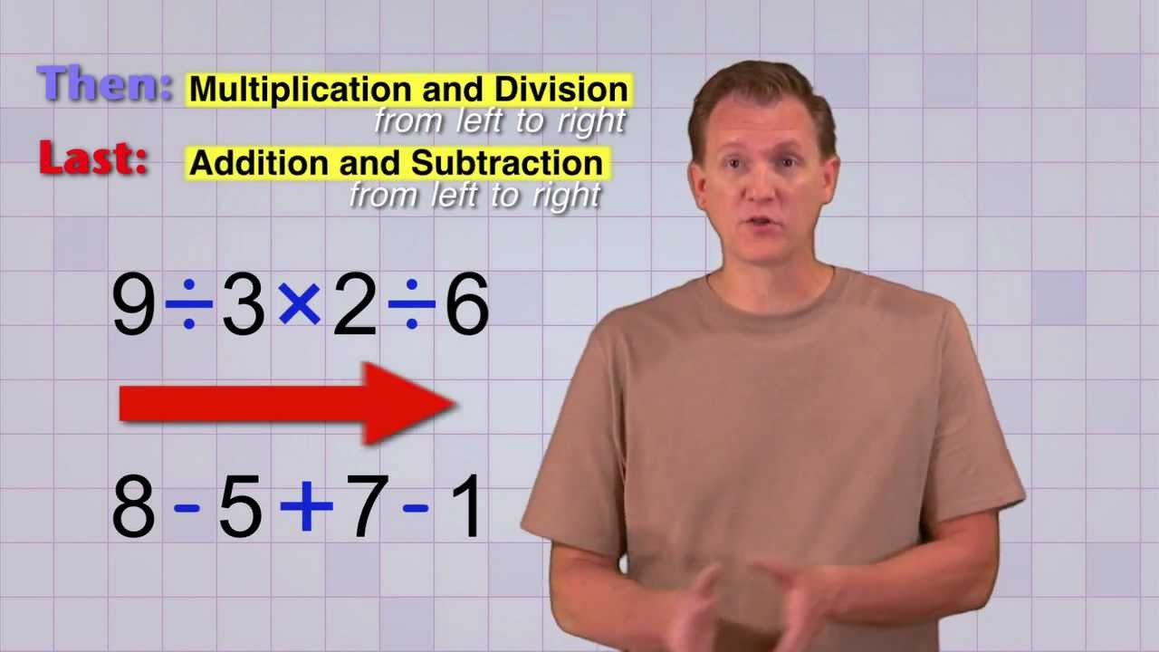 Math Antics Order Of Operations YouTube Order Of Operation Worksheets