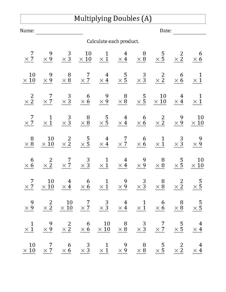 Math Sheets Multiplication | Order of Operation Worksheets