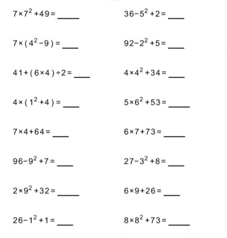 Order Of Operations PEDMAS No Integers Worksheet Order Of Operation order-of-operations-pedmas-no-integers-worksheet-order-of-operation