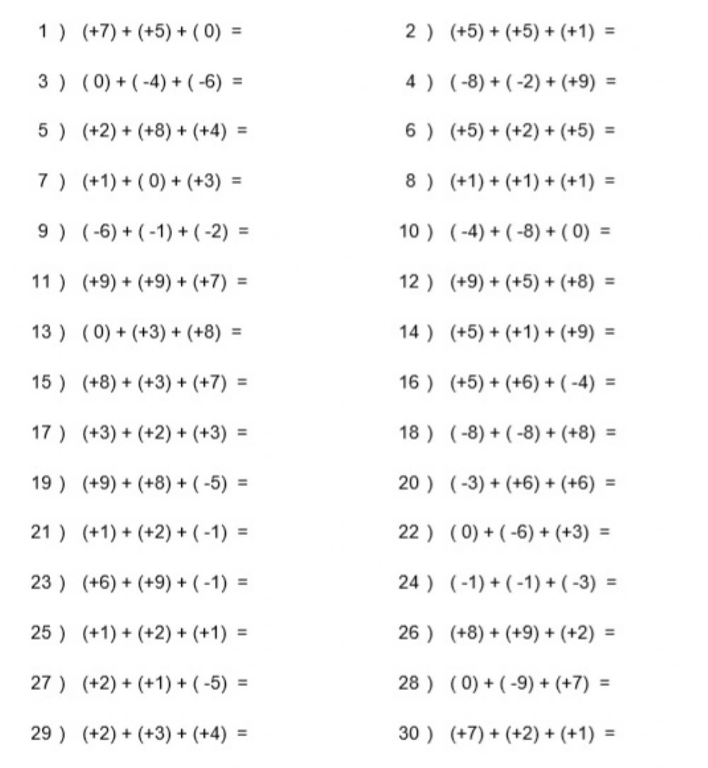 Order Of Operations PEDMAS With Integers 2 Worksheet Order Of