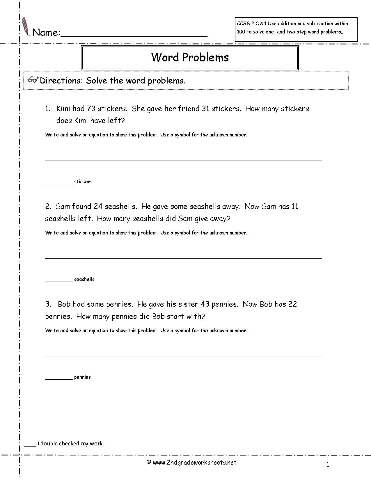 Word Problems With Order Of Operations Worksheets Order Of Operation
